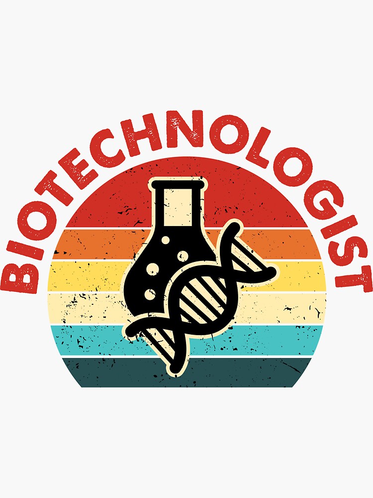 "Biotechnologist Biotechnology Vintage Retro" Sticker for Sale by ...