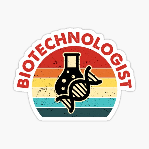 "Biotechnologist Biotechnology Vintage Retro" Sticker for Sale by ...