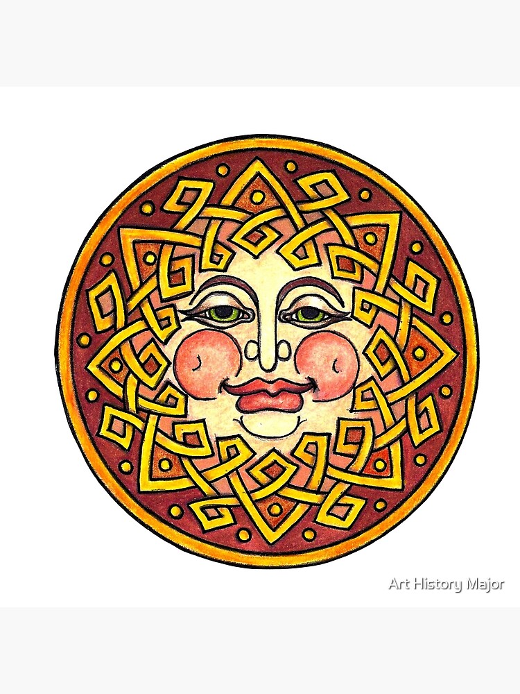 "CELTIC SUN FACE" Poster by arthistorymajor | Redbubble