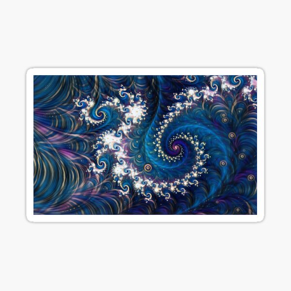 "FRACTAL SPIRAL" Sticker for Sale by KatisDesign | Redbubble