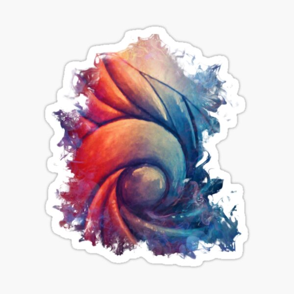 "Colorful spiral" Sticker for Sale by KarinKaefer | Redbubble