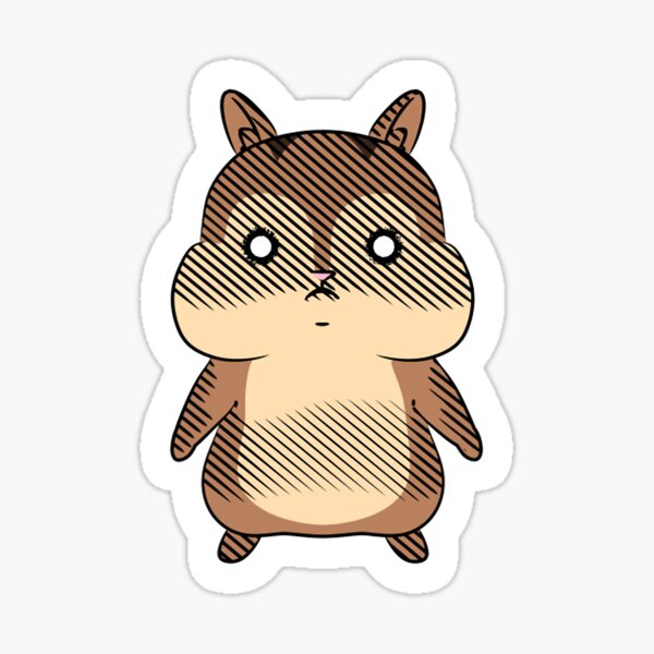 "Consuming Chipmunk" Sticker for Sale by RobinBadger | Redbubble