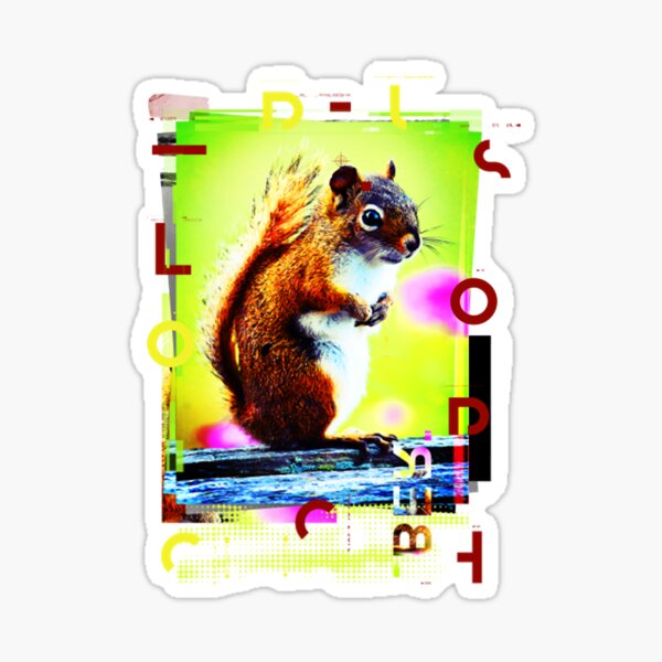 "Cute Chipmunk" Sticker for Sale by RobinBadger | Redbubble