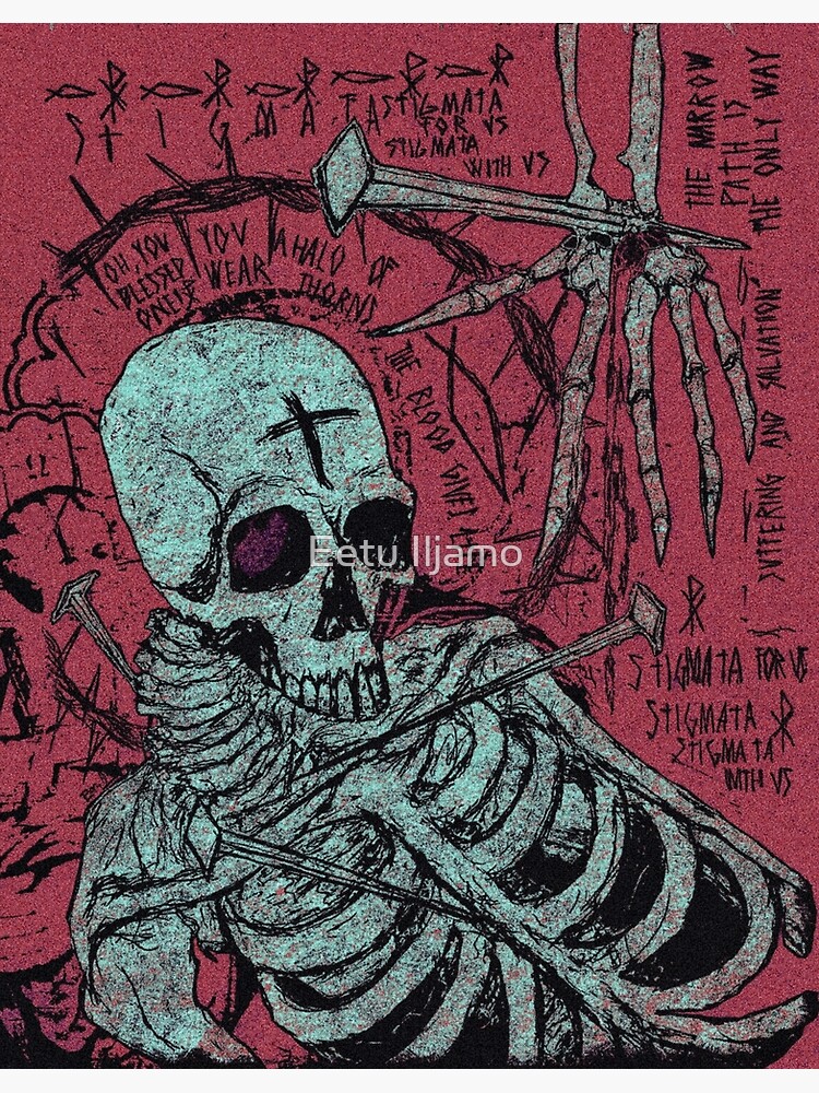 "STIGMATA (color)" Art Print for Sale by Tukkasotka | Redbubble