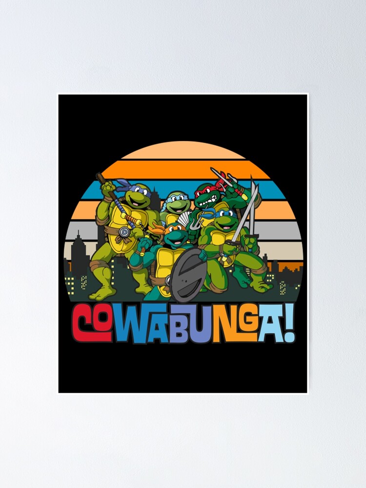 "Ninja Turtles Cowabunga! Sunset " Poster for Sale by GambleUS | Redbubble