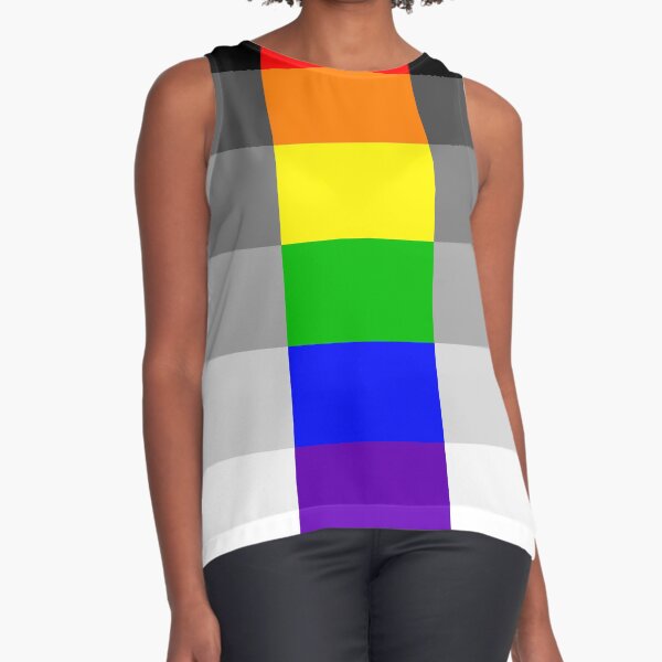 Heteroflexible Pride Flag Sleeveless Top For Sale By Joyfullyironic