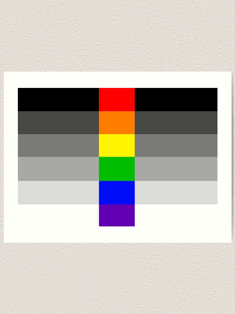 Heteroflexible Pride Flag Art Print By Joyfullyironic Redbubble
