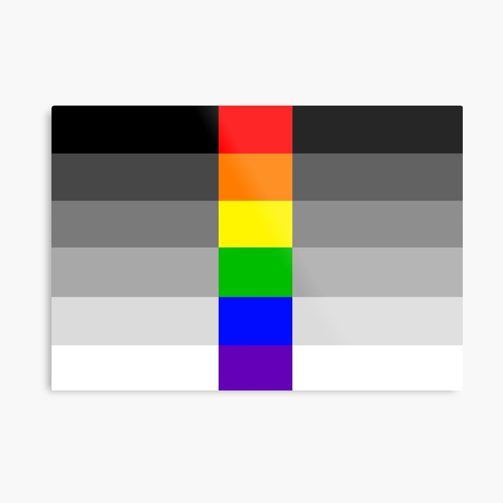 Heteroflexible Pride Flag Metal Print By Joyfullyironic Redbubble