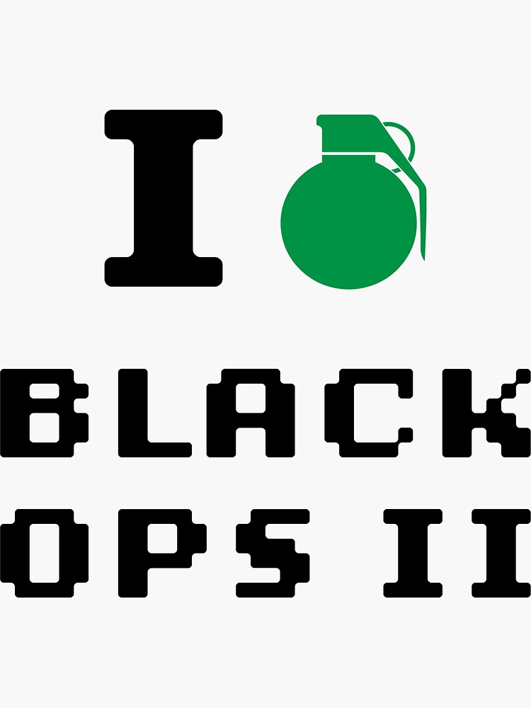 "I love Black Ops 2 Collection COD gaming" Sticker for Sale by LoadingGames | Redbubble