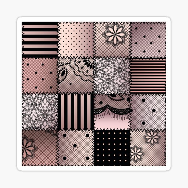 "Patchwork From Lace" Sticker for Sale by Miaramar | Redbubble