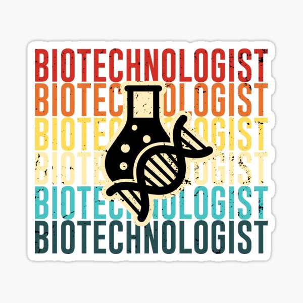 "Biotechnology Retro Biotechnologist Vintage " Sticker for Sale by ...