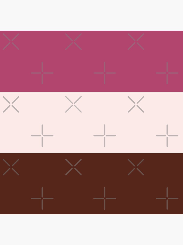 "Raspberry pink and dark chocolate Exotic Colour Patterns" Sticker for ...