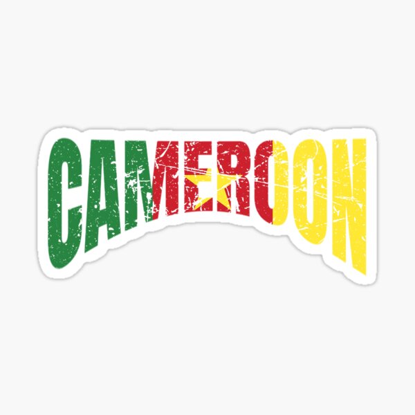 "Cameroon Flag Vintage" Sticker for Sale by BligeBay | Redbubble