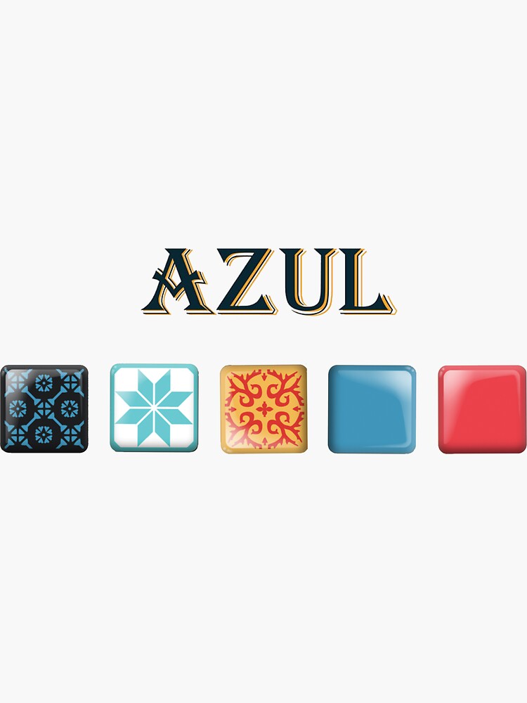 "Azul boardgame" Sticker for Sale by woodvine | Redbubble