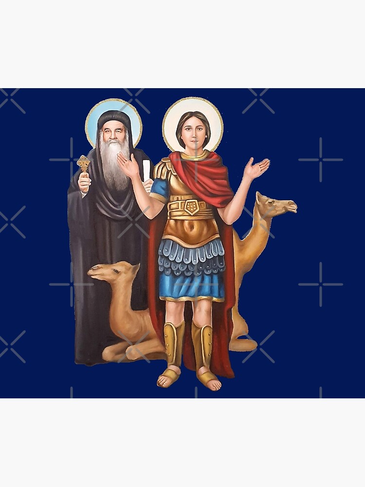 "Saint Mina the martyr and Pope Kyrillos, both made many miracles ...