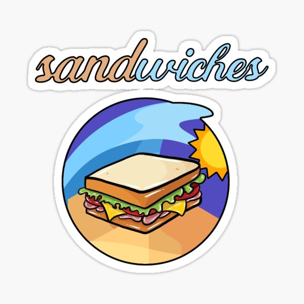 "Beach Sandwiches" Sticker for Sale by brasevko | Redbubble