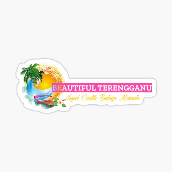 "Malaysia Terengganu Art " Sticker for Sale by yusismail | Redbubble