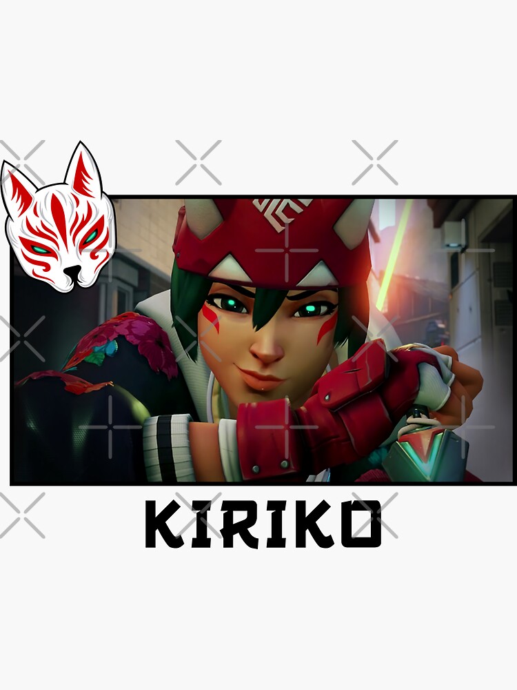 "Kiriko Mask" Sticker for Sale by ChusenStore | Redbubble