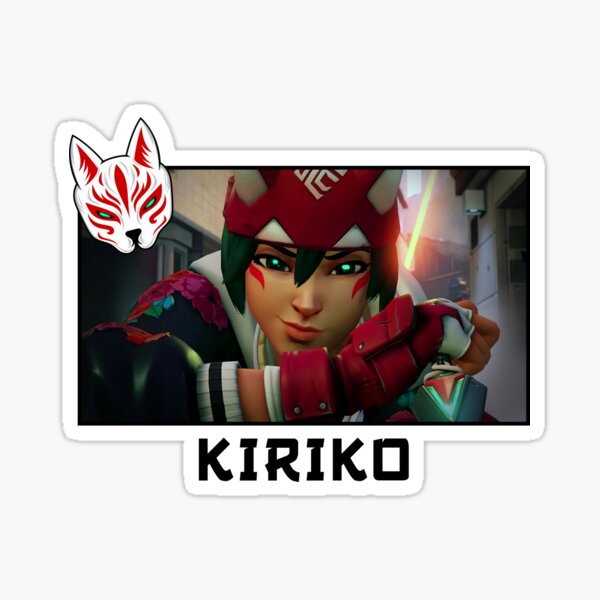 "Kiriko Mask" Sticker for Sale by ChusenStore | Redbubble