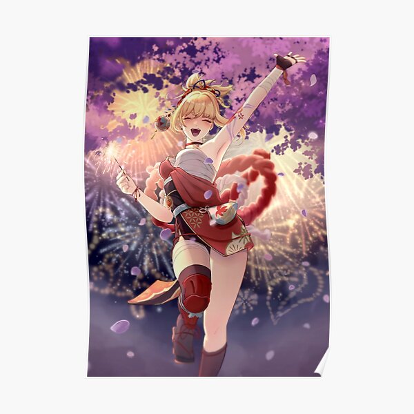 "Fireworks Yoimiya Genshin Impact" Poster for Sale by genshinwaifus ...