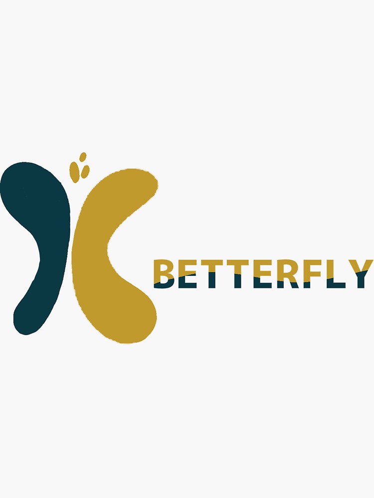 "The Betterfly" Sticker for Sale by TEnreal | Redbubble