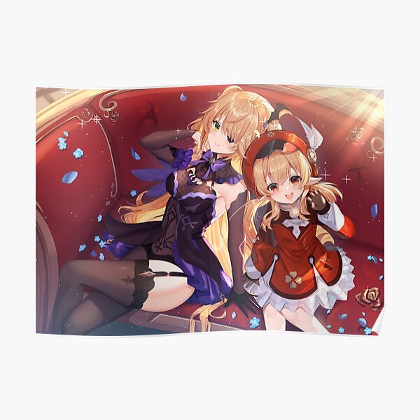 "Fischl & Klee Genshin Impact" Poster for Sale by genshinwaifus | Redbubble