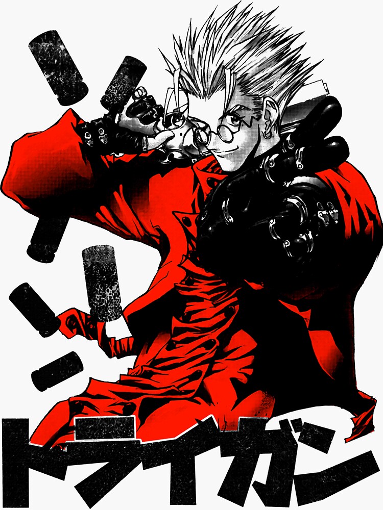 "Trigun Trigun best anime" Sticker for Sale by GeorgBruns | Redbubble