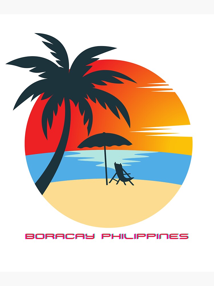 "boracay sunset" Sticker for Sale by NILKO28 | Redbubble