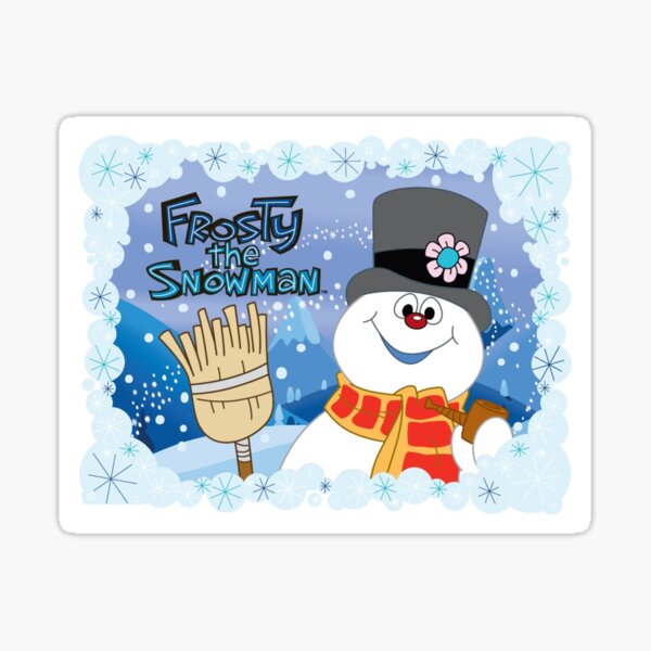 "Classic Frosty the snowman" Sticker for Sale by fishermennation ...