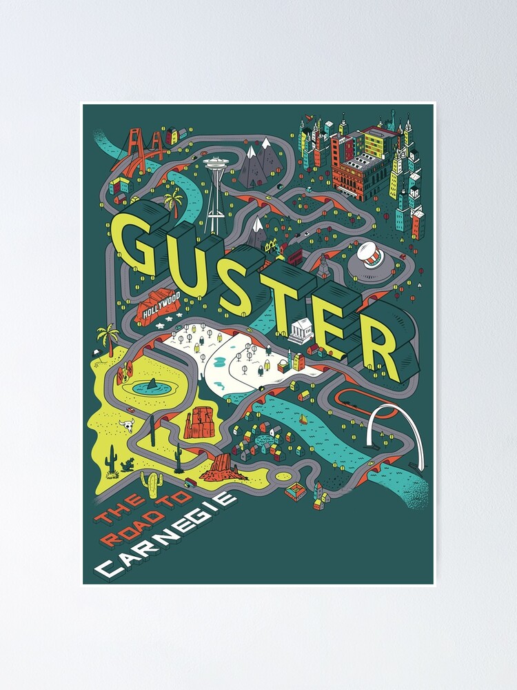 "Guster Music band Tour Logo" Poster for Sale by brianrandy20 | Redbubble