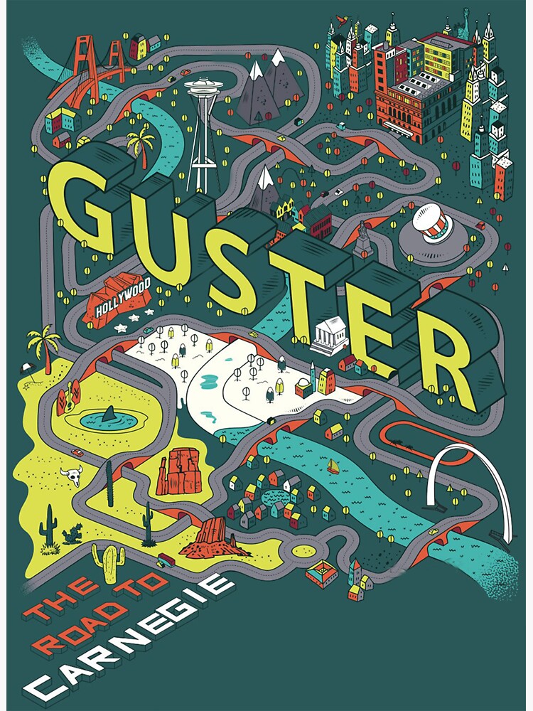 "Guster Music band Tour Logo" Sticker for Sale by brianrandy20 | Redbubble