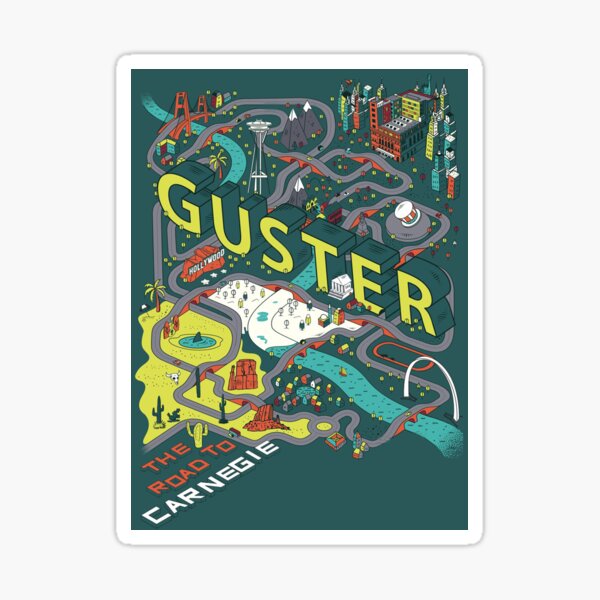 "Guster Music band Tour Logo" Sticker for Sale by brianrandy20 | Redbubble