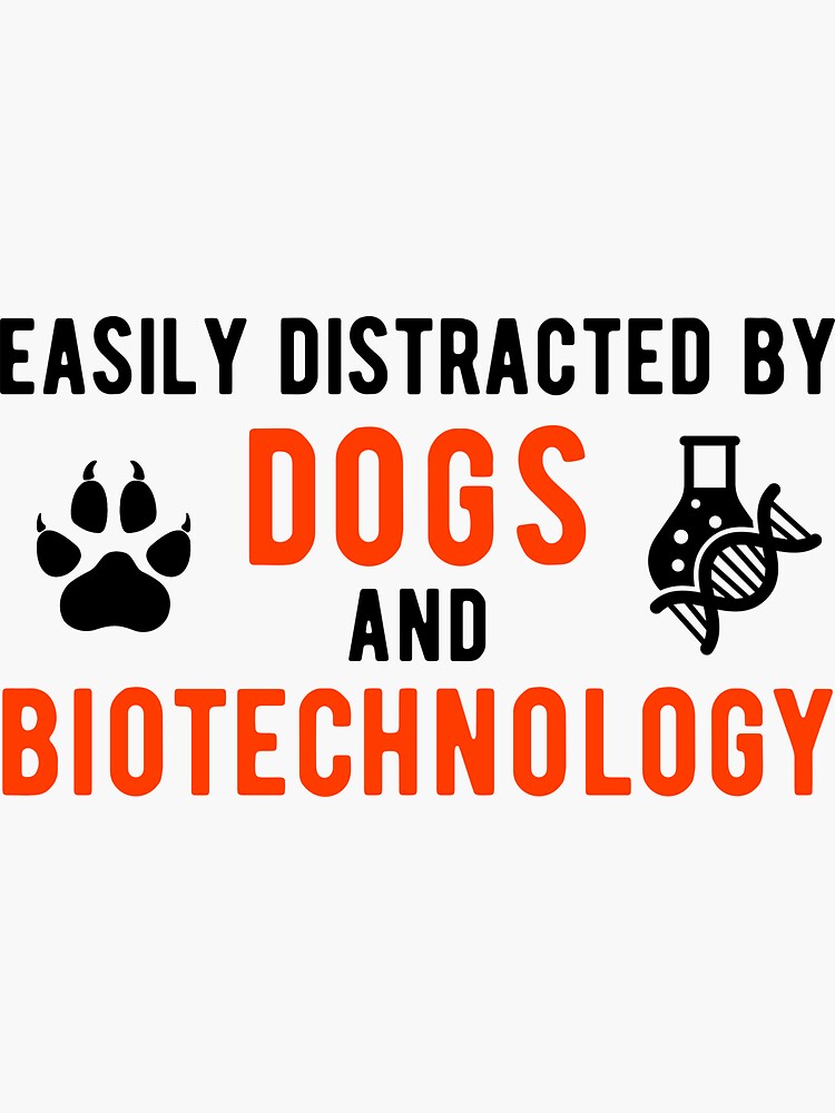 "Dog Lover Biotechnologist Biotechnology" Sticker for Sale by ...