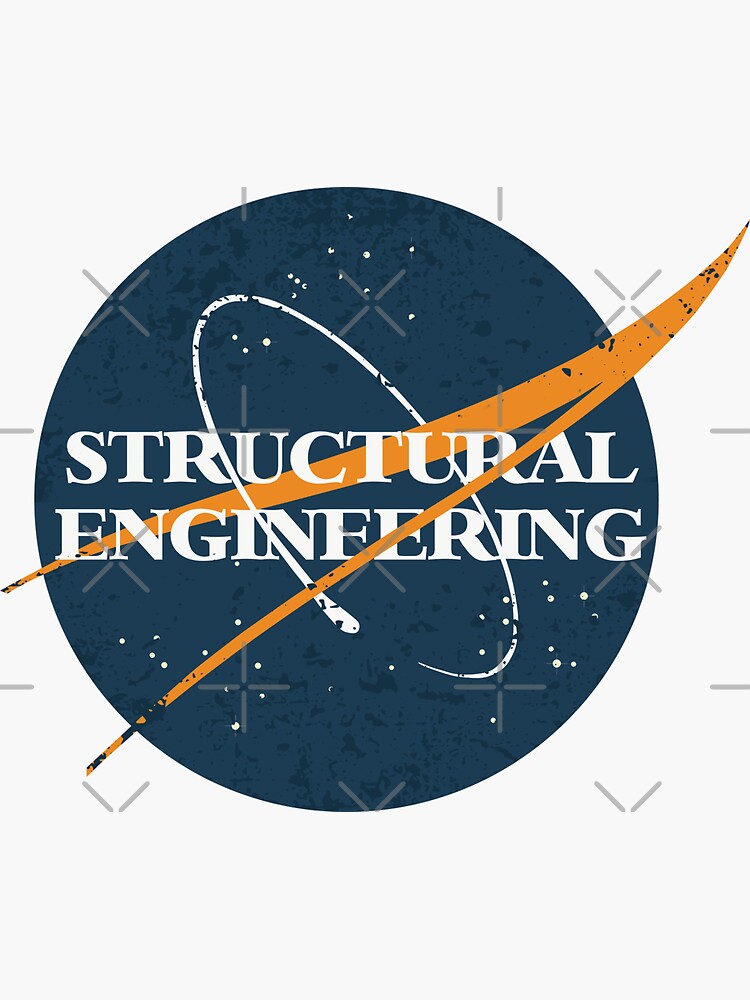 "Structural Engineering Space Vintage" Sticker for Sale by orlumbuspirate | Redbubble