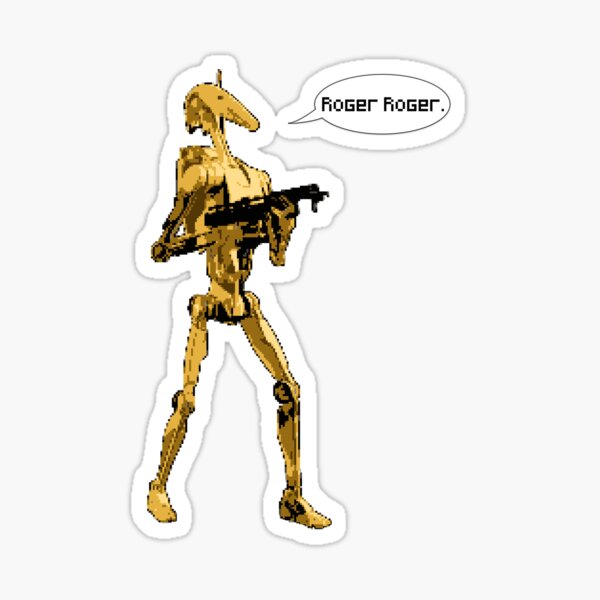 "Droid/Robot Sticker" Sticker for Sale by abhiak1409 | Redbubble