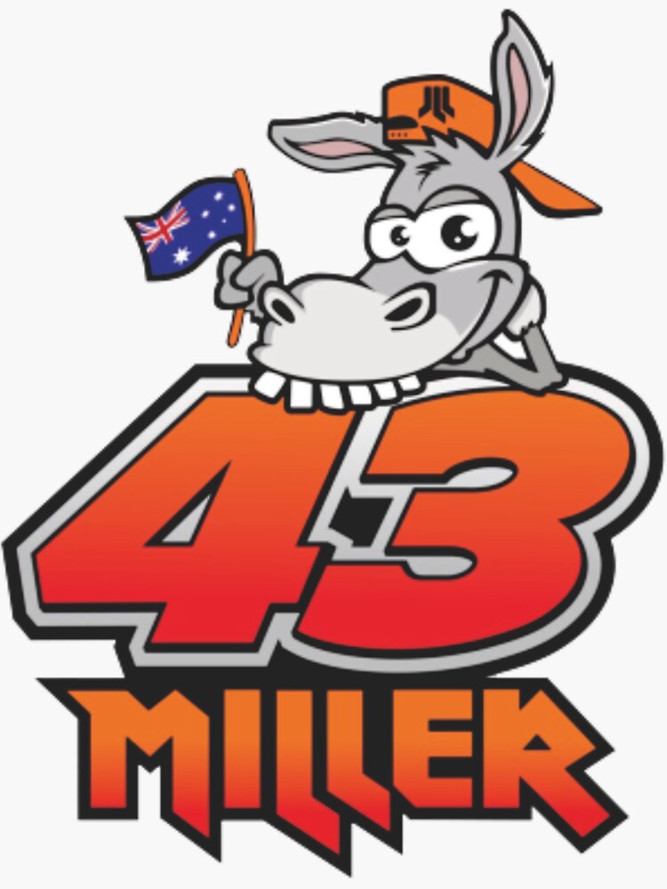 "43 Jack miller 43" Sticker for Sale by rokaderaret | Redbubble
