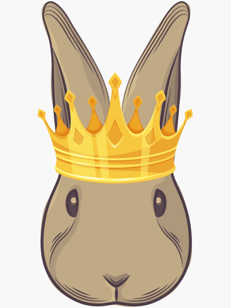 "Royal Rabbit" Sticker for Sale by Mhayra | Redbubble