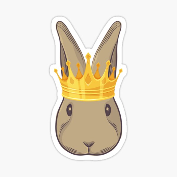 "Royal Rabbit" Sticker for Sale by Mhayra | Redbubble