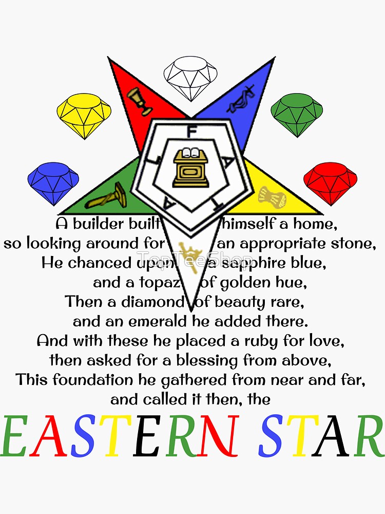 "OES Order Of The Eastern Star Logo Sisterhood Keep Your Head High ...