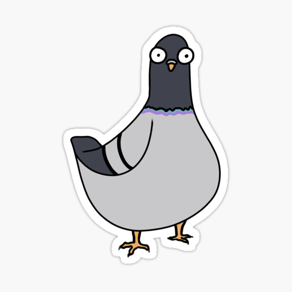 "Cute Pigeon " Sticker for Sale by pixel-chick | Redbubble