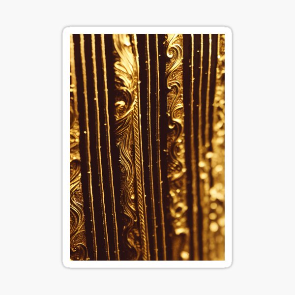 "Metallic texture gold color" Sticker for Sale by juancarnicero | Redbubble