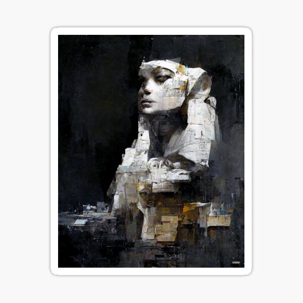 "A fragmented soul of a great sphinx" Sticker for Sale by fragmented ...