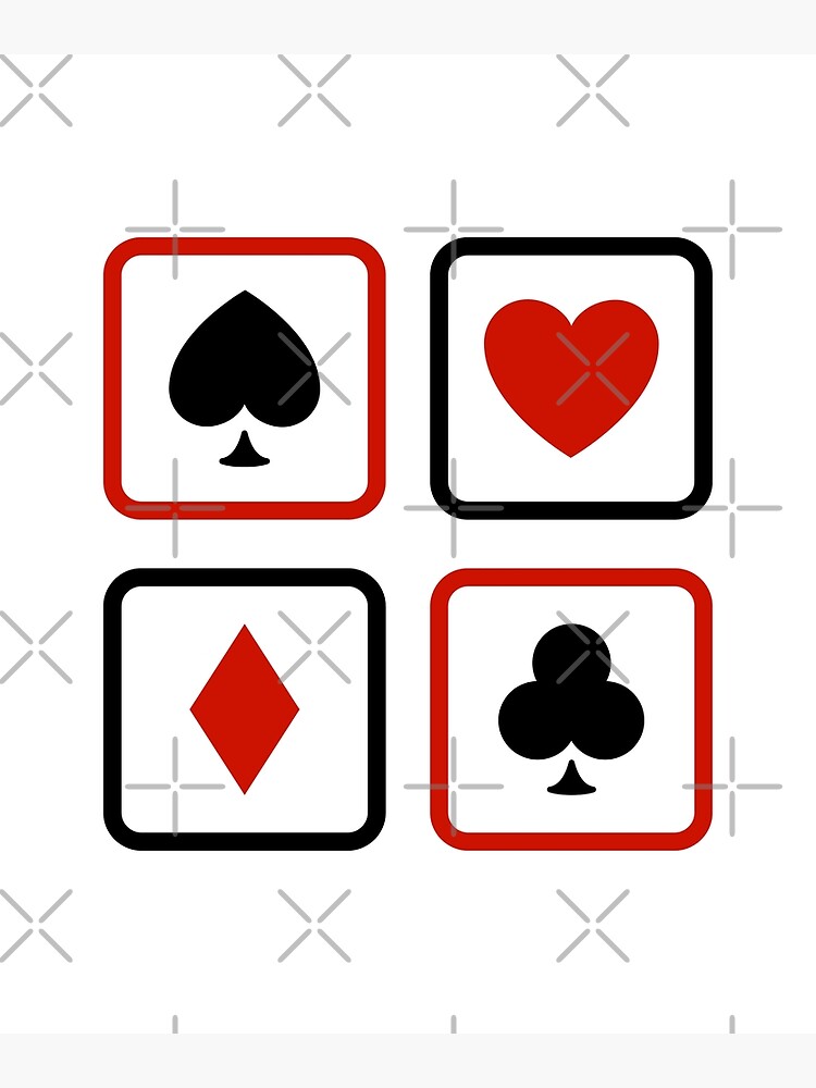 "Playing card logo" Poster for Sale by AustraliaPride | Redbubble