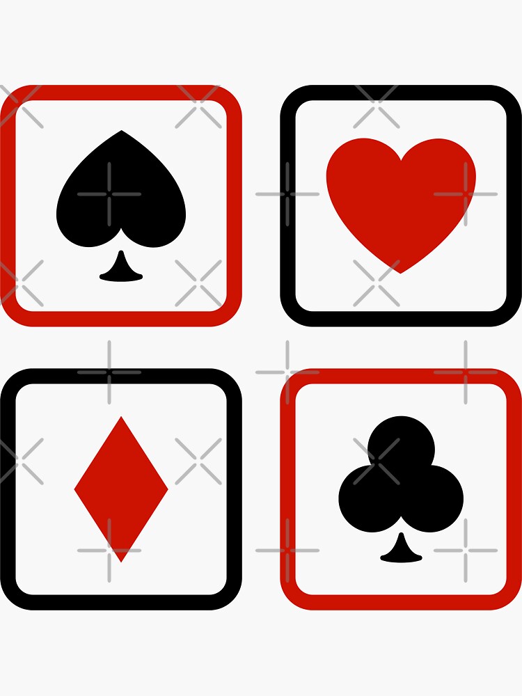 "Playing card logo" Sticker for Sale by AustraliaPride | Redbubble