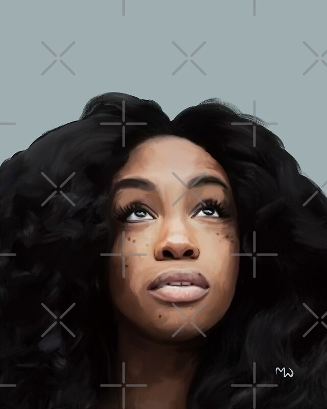 "CTRL ARTIST SZA ORIGINAL DIGITAL PAINTING ARTWORK" by CulturePosters ...