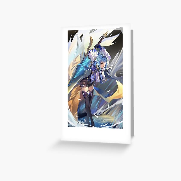 "Large Sword Eula Genshin Impact" Greeting Card for Sale by ...