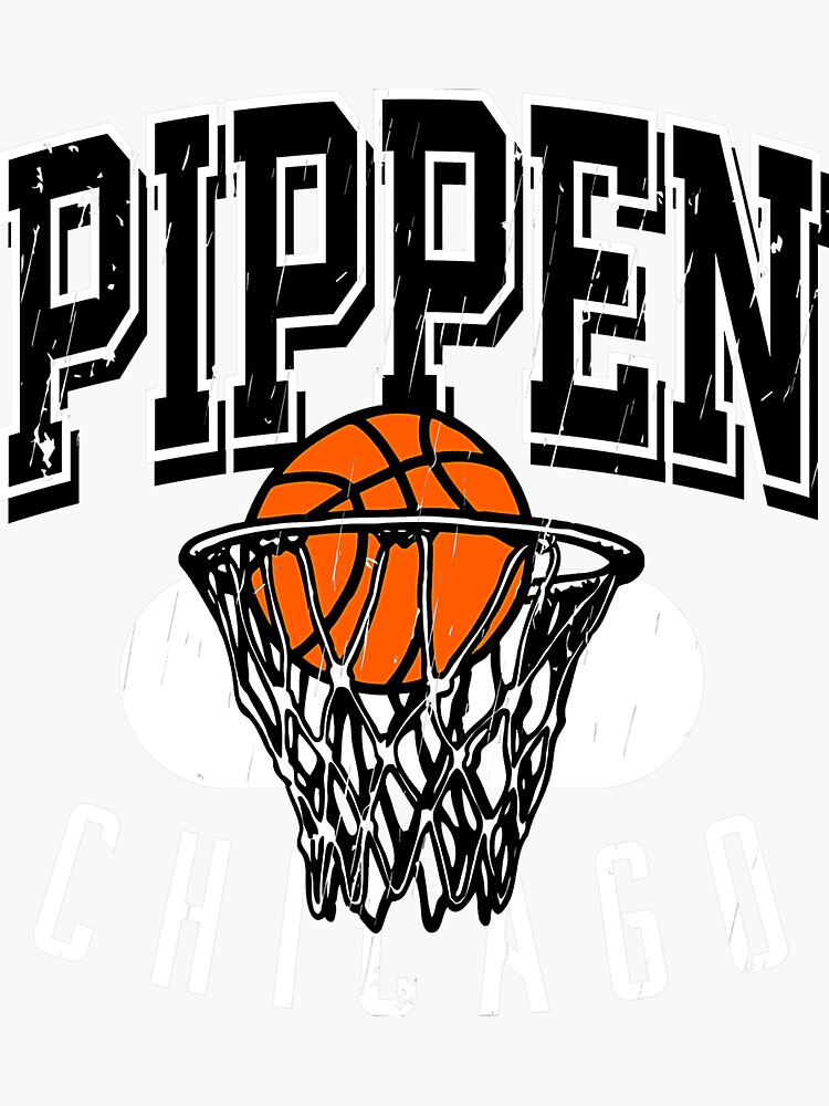 "Bulls Pippen Vintage 90's Basketball" Sticker for Sale by ...