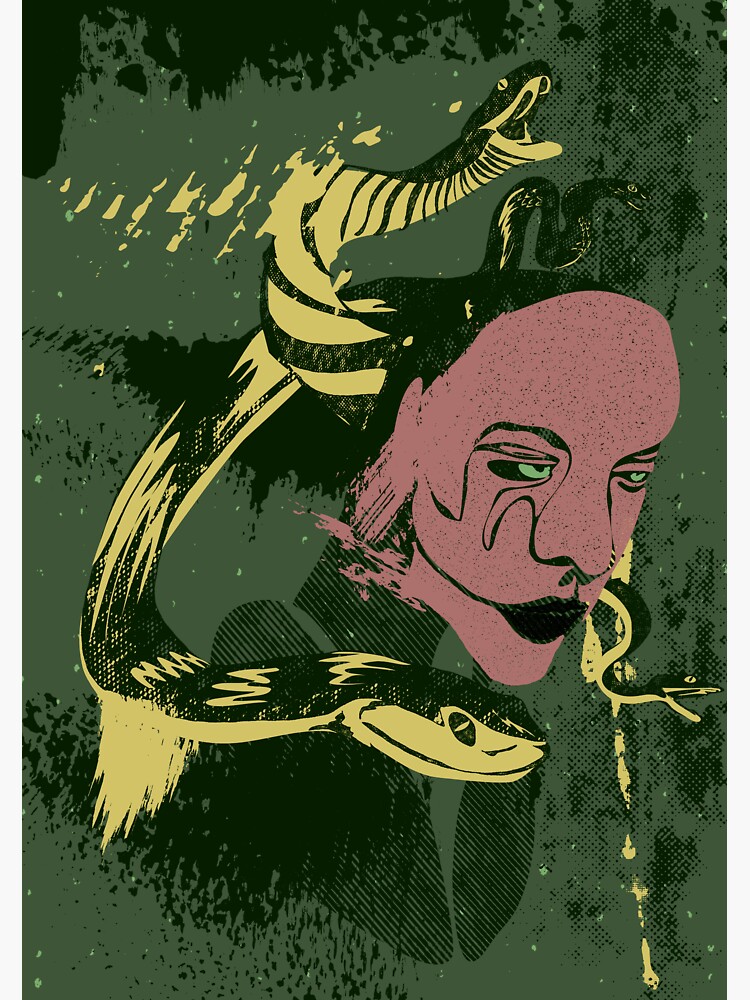 "Snake-changed" Sticker for Sale by blindink | Redbubble