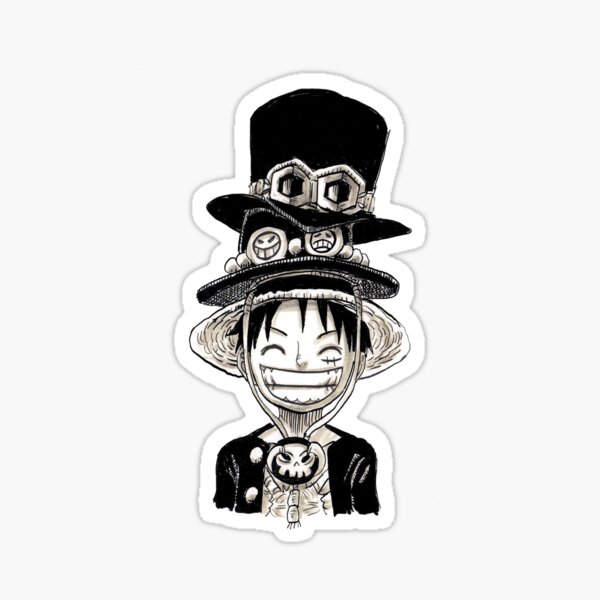 "One Piece Luffy Ace Sabo" Sticker for Sale by animeshopcenter | Redbubble