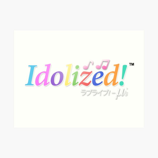 "Idolized Logo" Art Print for Sale by meumix | Redbubble